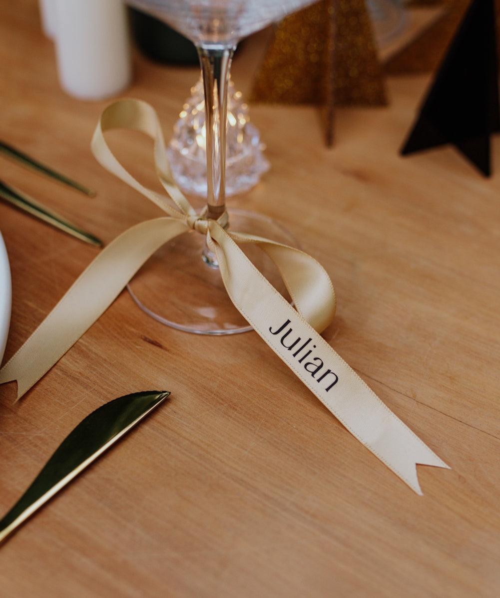 Printed Ribbon Name Tags – Love Wildly Design Co.