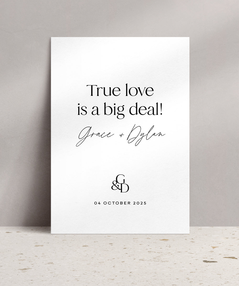 Classic Love Welcome Signage – Love Wildly Design Co.