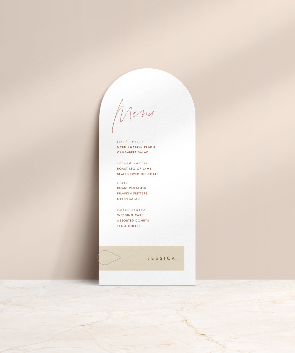 Organic Love Menu & Name Card Combo – Love Wildly Design Co.