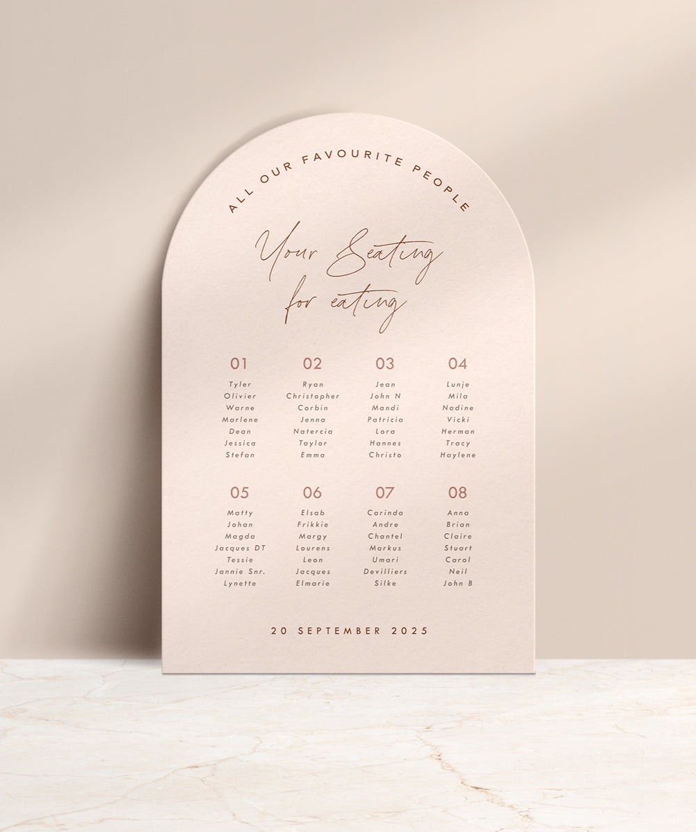 Organic Love Seating Plan Signage – Love Wildly Design Co.