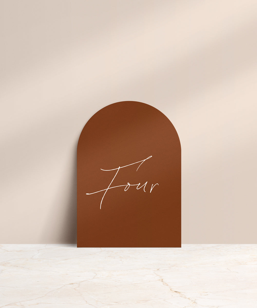 Organic Love Table Number – Love Wildly Design Co.