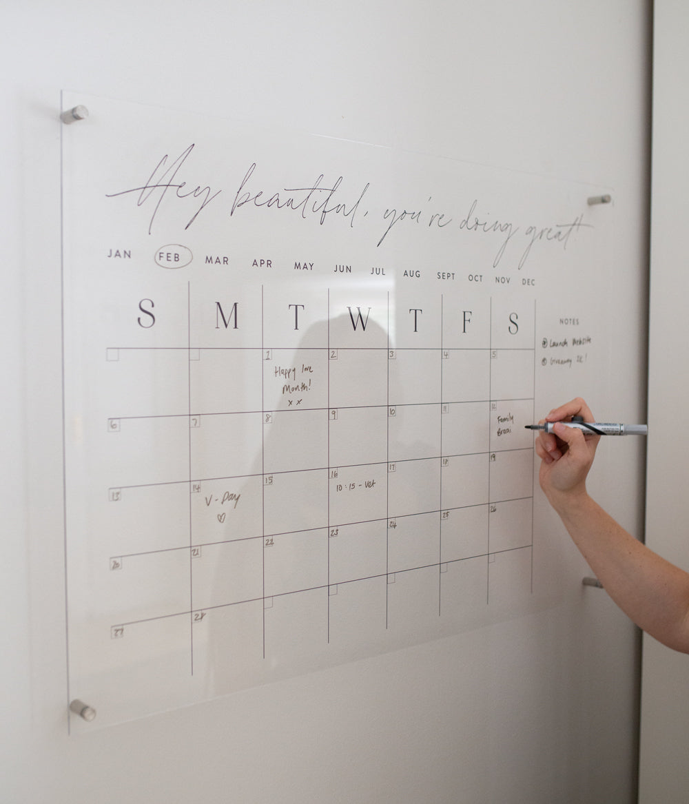 Any Year Wall Calendar – Love Wildly Design Co.